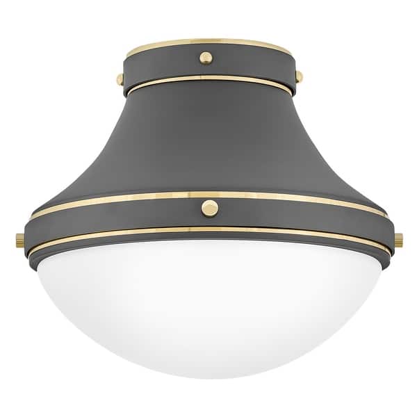 Hinkley Lighting 39051 Oliver 14" Wide Semi-Flush Ceiling Fixture - Bed ...
