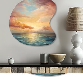 Ocean Sunset Celestial Symphony - Sunset Sculptures Wall Art In Metal ...