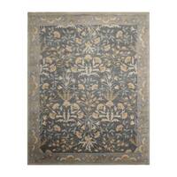 Empire Slate Blue Hand-tufted Wool Area Rug - Bed Bath & Beyond - 17119949