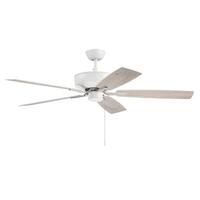 Craftmade P525-52WWOK Pro Plus 52" 5 Blade Indoor Ceiling Fan with ...