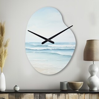 Beach Photo Tranquil Waters I - Coastal Beach Wall Clocks - Nautical ...