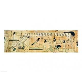 Funerary Papyrus Of Djedkhonsouefankh Depicting Geb And Nut Poster ...