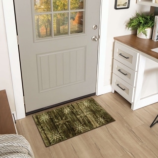 Mohawk Prismatic Barnwood Snowflakes Kitchen Mat - On Sale - Bed Bath ...