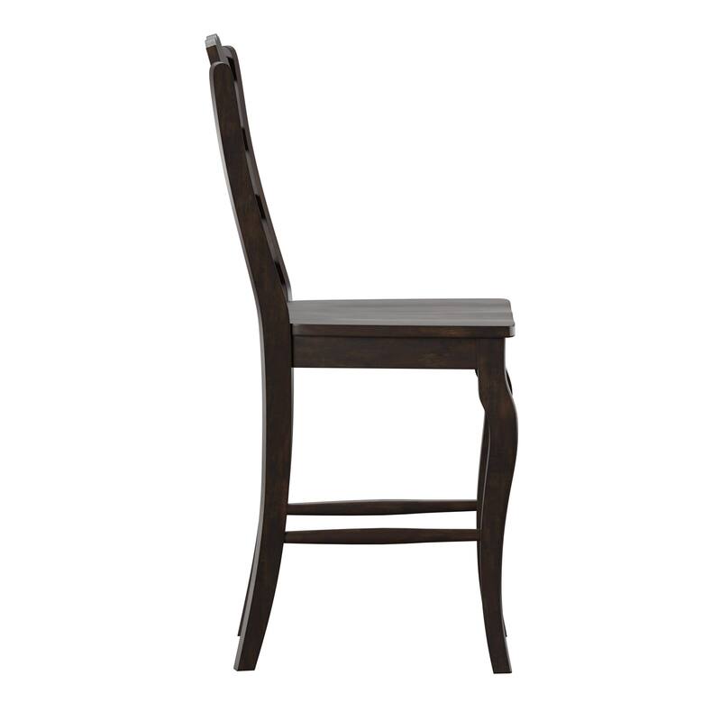 Eleanor French Ladder Back Wood Counter Chair (Set of 2) by iNSPIRE Q ...