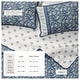 Linery & Co. Cotton Stitched Reversible Boho Floral 3 Piece Quilt and ...