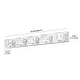 35" Modern Crystal 5-Light LED Wall Sconce - Elegant Chrome Bathroom ...