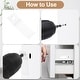 Non Slip Drawer Stops, Plastic Drawer Stoppers with Screws for Dresser ...