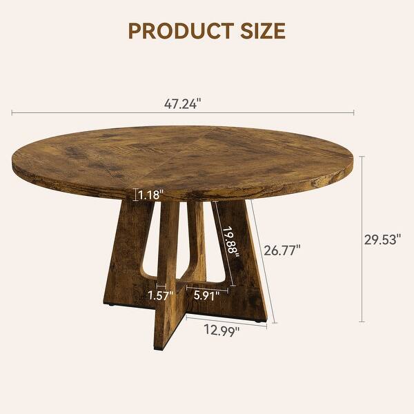 largest size round dining table