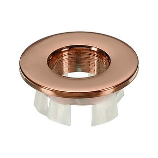 Overflow Ring, Sink Round Ring Cover Basin Trim for Bathroom, Rose Gold ...