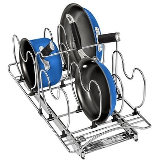 LYNK PROFESSIONAL® Pull Out Pan Organizer Rack - Under Cabinet Kitchen ...