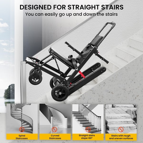 Battery Powered Stair Assist Chair Portable Stair Climbing Wheelchair ...