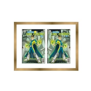 Gold Comic Book Frame with White Mat - To Display 2 7.25"x10.5" Gold ...