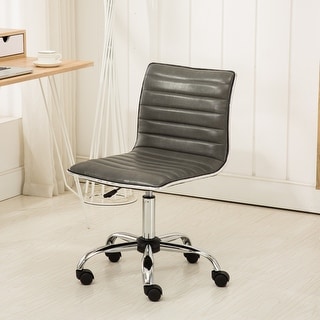 Ergonomic Office Chair Grey Adjustable Air Lift Office Chair Leather ...