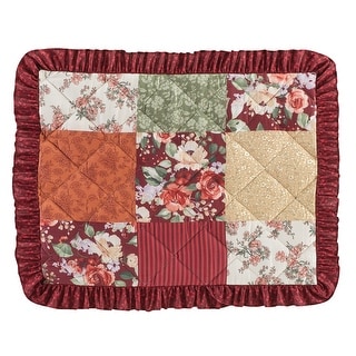 Olivia Rose Quilted Patchwork Ruffle Border Pillow Sham - Bed Bath ...