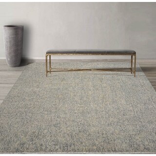 Hand Knotted Sherpa Gray Wool Modern & Contemporary Oriental Area Rug ...