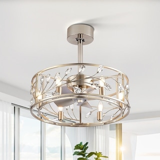 20-Inch Crystal Ceiling Fans with Light and Remote Included - Bed Bath ...