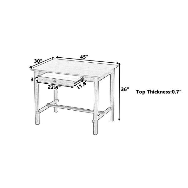 Casual Counter Height Wood Dining Table Storage Drawer - Bed Bath ...
