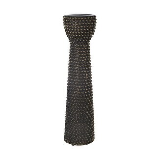 Spike Pillar Candle Holder - 16" - Black and Gold - Bed Bath & Beyond ...