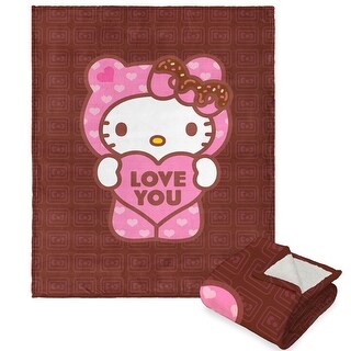 Sanrio Hello Kitty Chocokitty Silk Touch Sherpa Throw - Bed Bath ...