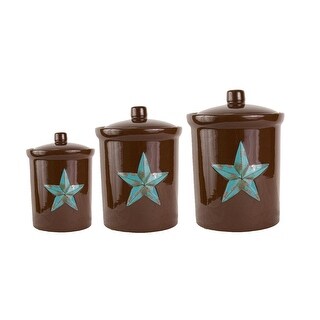 Paseo Road by Hiend Accents Star Turquoise Canister Set, 3PC - Bed Bath ...