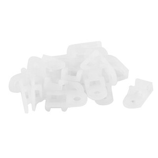 20 x Saddle Type Cable Tie Wrap Base Mount Off White 3.6mm Screw Hole ...