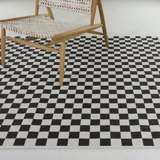 Mandel Modern Stripe Indoor/Outdoor Area Rug - On Sale - Bed Bath ...