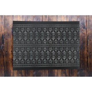 KALANI BLACK Outdoor Mat By Kavka Designs - Bed Bath & Beyond - 34350389