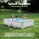 Rectangular Above Ground Pool - Outdoor Frame Above Ground Swimming ...
