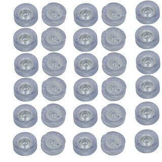 Furniture Table Chair Leg Cylindrical Shape Foot Pads Clear Blue 18mm ...