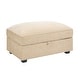 Rossetta Chenille Classic Color Matching Stylish Ottoman with Hidden ...