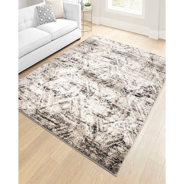 Orian Rugs Nirvanna Boulder Abstract Stain Resistant Area Rug - Bed ...