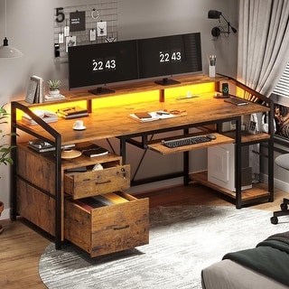 55" Heavy Duty Computer Desk, Office Desk - On Sale - Bed Bath & Beyond ...