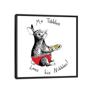 iCanvas "Mr Tibbles Loves His Nibbles" by Jimbobart Framed - Bed Bath ...