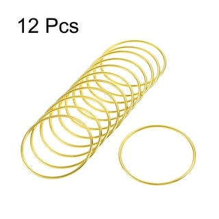 12pcs Metal Craft Hoops Rings 80mm(3.15") OD for DIY Macrame Projects ...