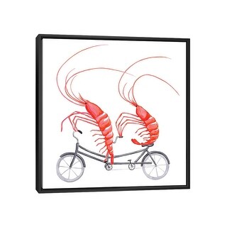 iCanvas "Shrimps On Bike" by Amelie Legault Framed Canvas Print - Bed ...