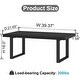 Modern Minimalist Wooden Coffee Table, Industrial Minimalist, 39 in ...