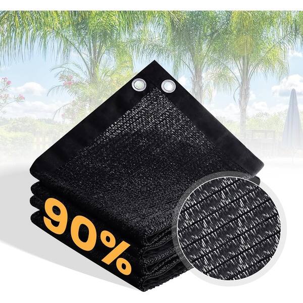 90% Black Garden Shade Fabric, UV-Resistant Sun Shade Netting for ...
