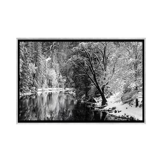 iCanvas "Merced River and Cathedral Rock in winter, Yosemite National ...