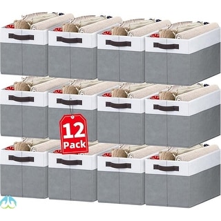 12 Pack Large Storage Baskets for Shelves - Bed Bath & Beyond - 42811396