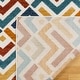 Gertmenian Fosel Allie Modern Geometric Chevron Multi-Colored Indoor ...