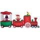Gemmy Christmas Airblown Inflatable Peanuts Train Scene , 7.5 ft Tall ...
