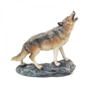 Howling Wolf On A Rock Figurine - Bed Bath & Beyond - 42472211