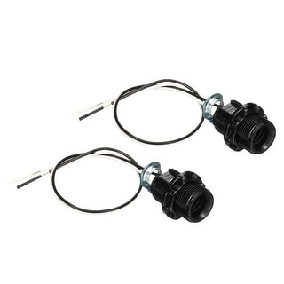 E12 Bulb Holder Light Socket, Wire Screw Fully Thread Lamp Holder - Bed ...