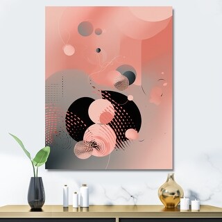 Designart "Pink Minimalism Profound Intimacy I" Minimalism Wall Art ...