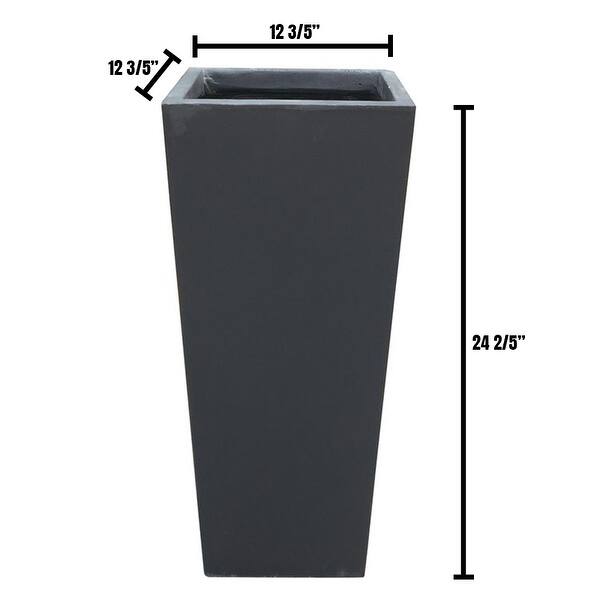 DurX-litecrete Lightweight Concrete Modern Tapered RECT CHR PLNTR-L ...