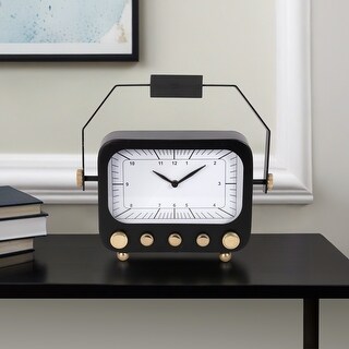 Sagebrook Home Elegant Metal & Glass Timepiece Tranquil Home Decor ...