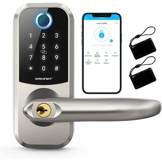 Smonet Fingerprint Keyless Entry Locks with Touchscreen Keypad,Smart ...