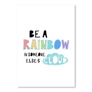 Americanflat - Be A Rainbow by Elena David - 16"x20" Poster Art Print ...