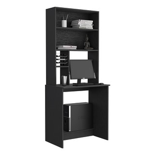 Compact Computer Hutch Desk with 5 Shelves - Bed Bath & Beyond - 42530716