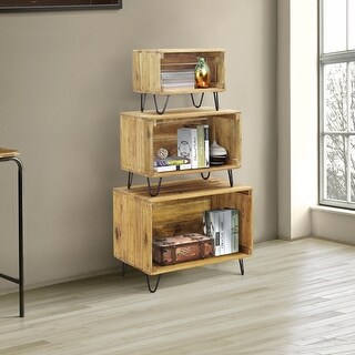 Java 3 Wooden Storage Bins - Bed Bath & Beyond - 32534849